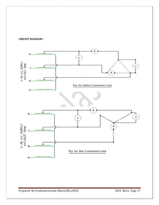 Basic Electrical Engineering Lab Manual 2018 cbcs scheme VTU | PDF