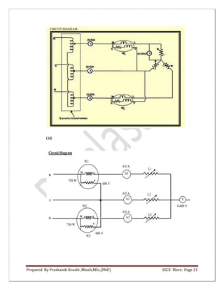 Basic Electrical Engineering Lab Manual 2018 cbcs scheme VTU | PDF