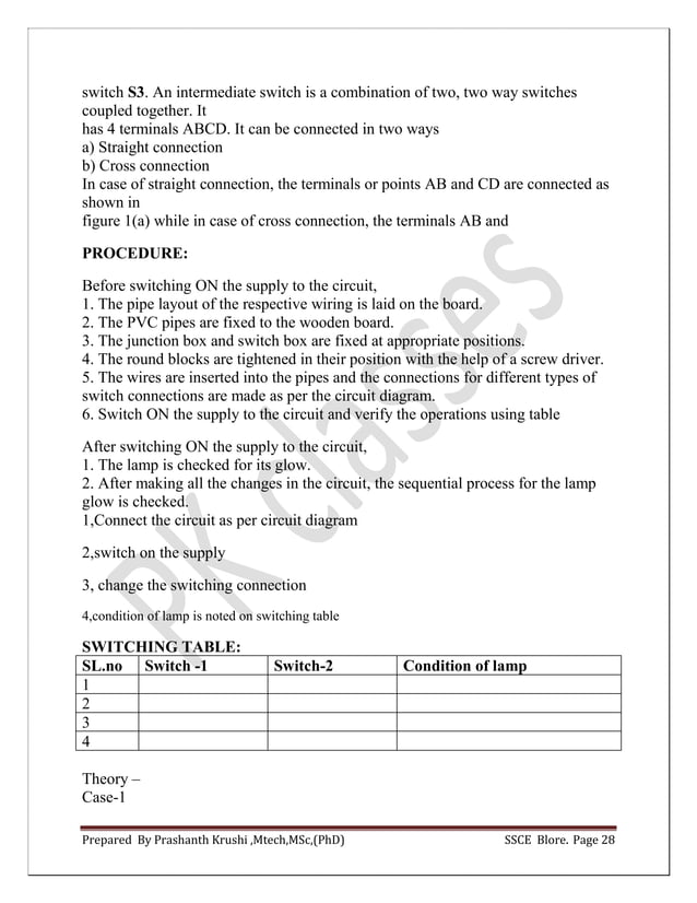 Basic Electrical Engineering Lab Manual 2018 cbcs scheme VTU | PDF