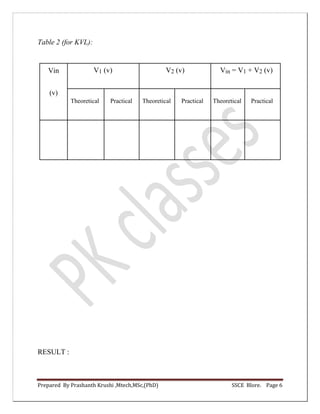 Basic Electrical Engineering Lab Manual 2018 cbcs scheme VTU | PDF