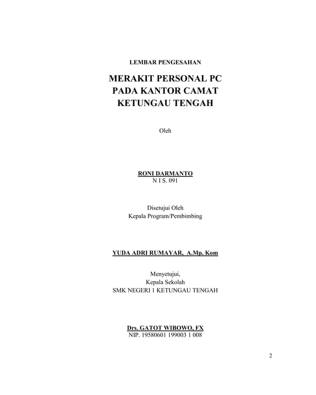 PKL (Merakit Personal PC) | PDF