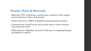 Comprehensive Grade 11 History and Filipino Society Module: Week 1 | PPTX