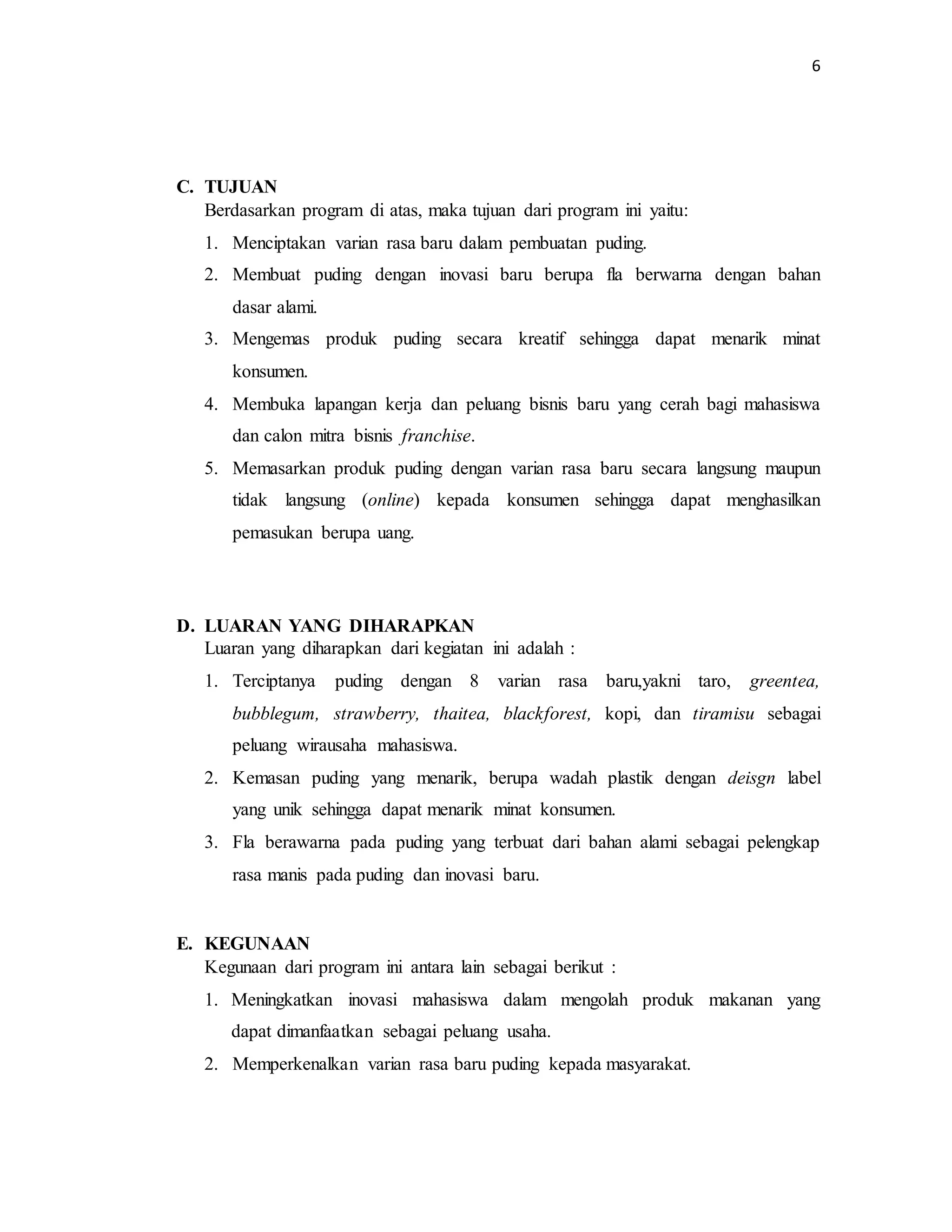 Contoh PKM Lengkap | DOCX