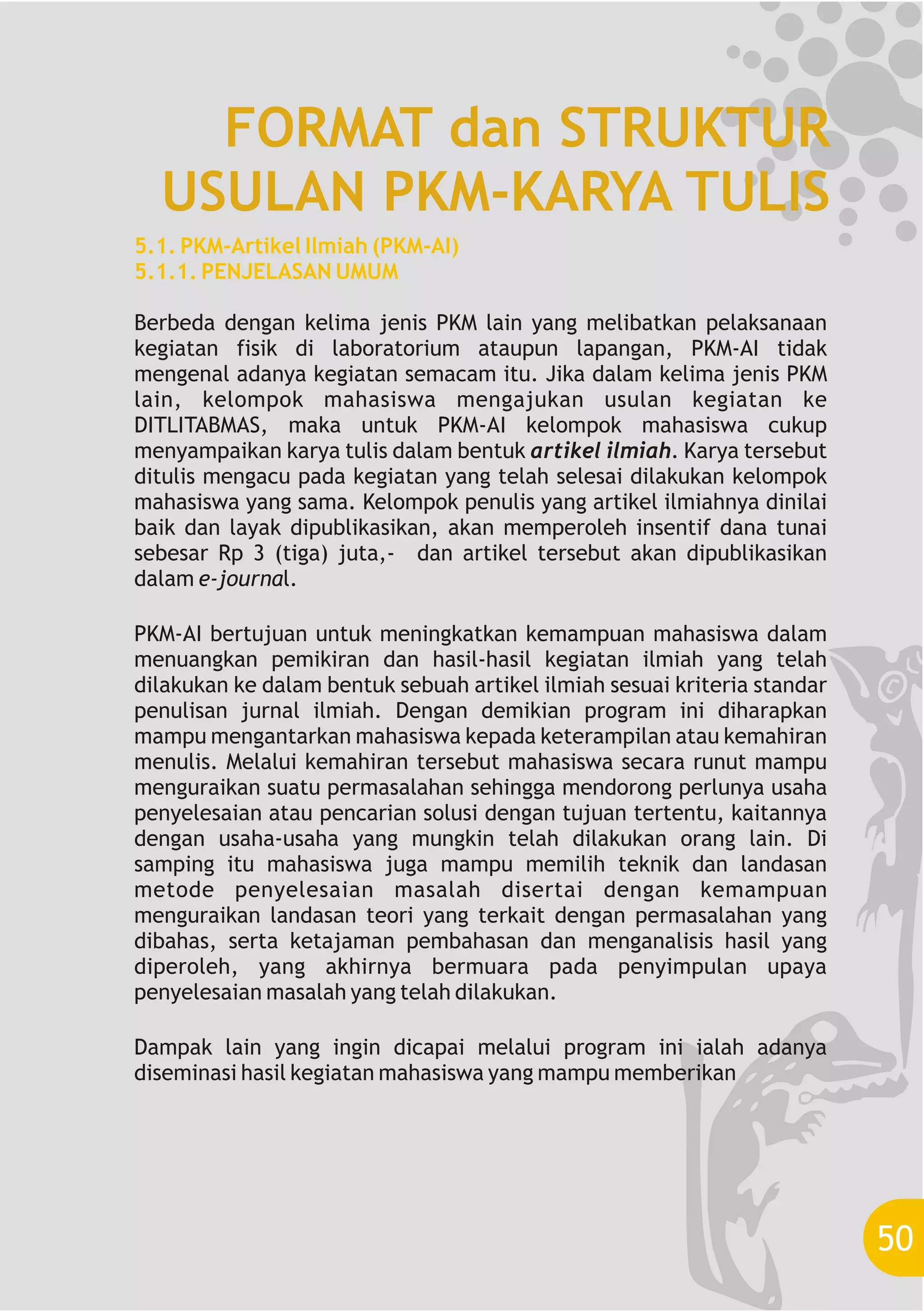 Pkm 2012-6-format-dan-struktur-usulan-pkm-karya-tulis | PDF