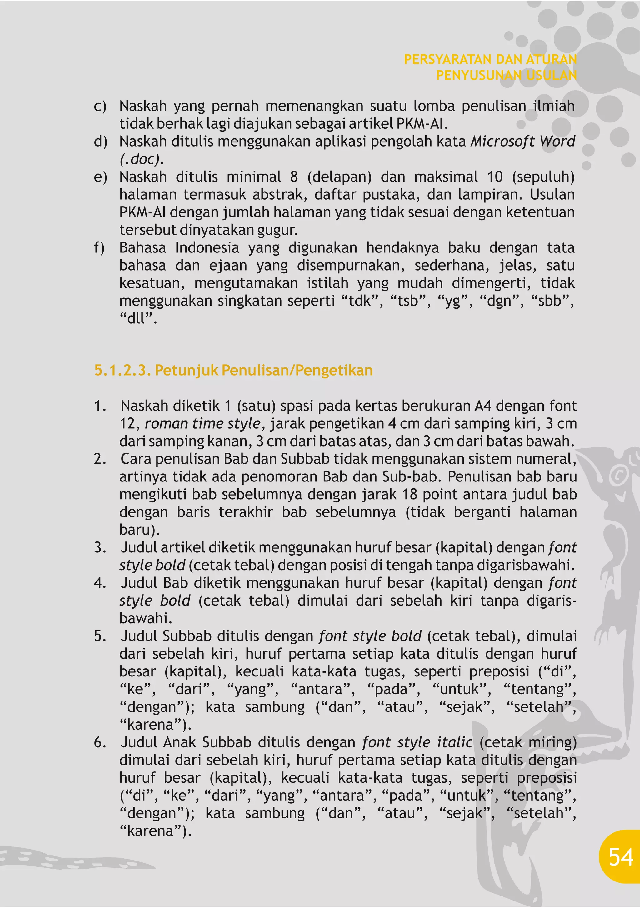 Pkm 2012-6-format-dan-struktur-usulan-pkm-karya-tulis | PDF