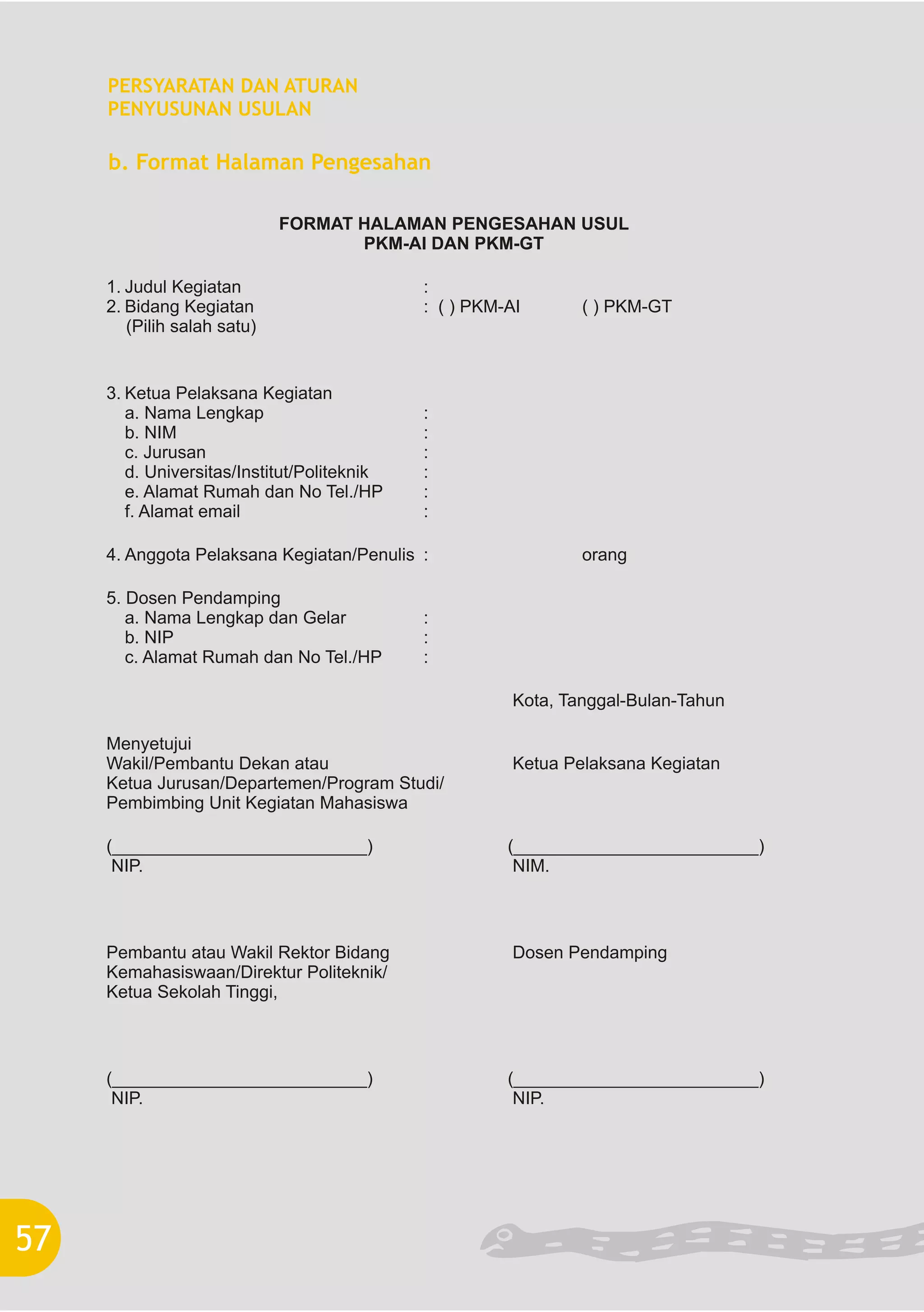 Pkm 2012-6-format-dan-struktur-usulan-pkm-karya-tulis | PDF