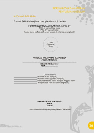 Pkm 2012-6-format-dan-struktur-usulan-pkm-karya-tulis | PDF