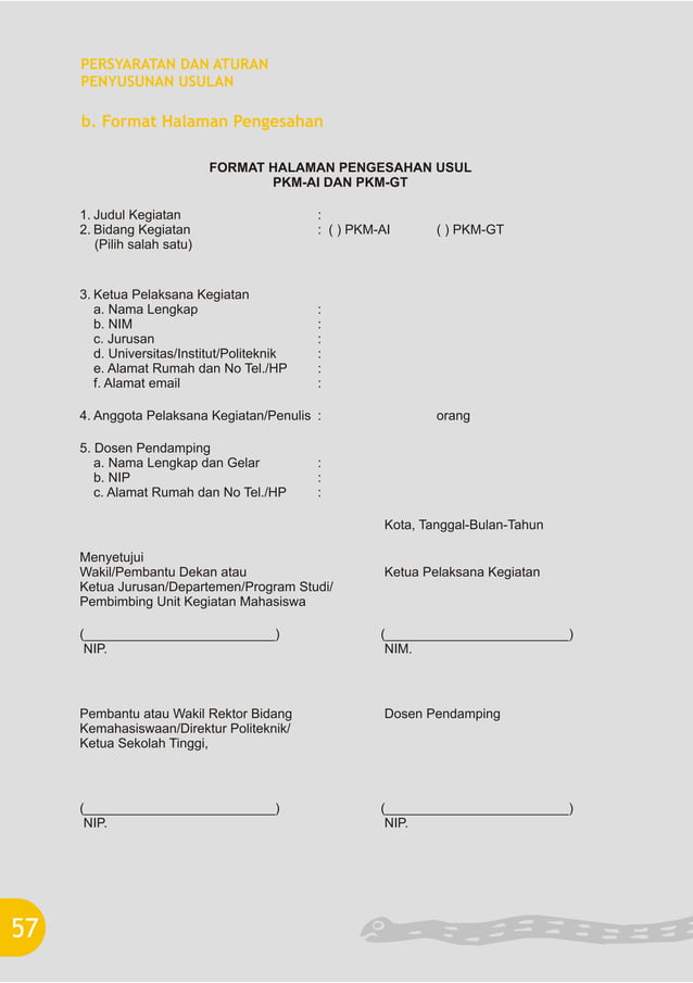 Pkm 2012-6-format-dan-struktur-usulan-pkm-karya-tulis | PDF
