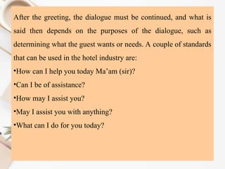 PkM-English for Hospitality.ppt......... | PPT