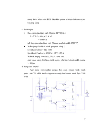 rancang bangun sistem hybrid PLTS-PLN | PDF