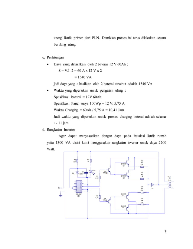 rancang bangun sistem hybrid PLTS-PLN | PDF