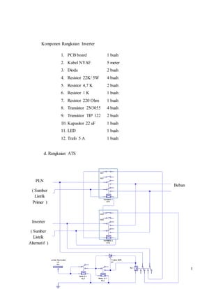 rancang bangun sistem hybrid PLTS-PLN | PDF