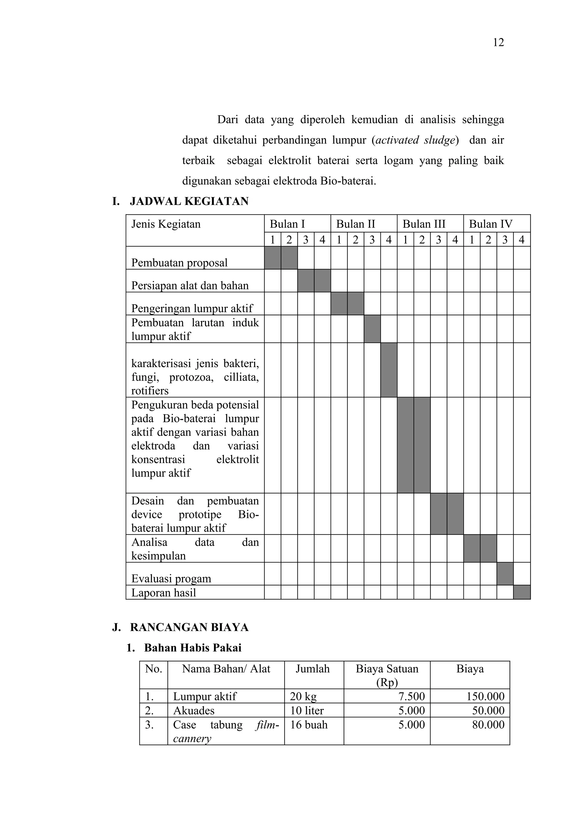 BIO-BATERAI LUMPUR AKTIF | DOC
