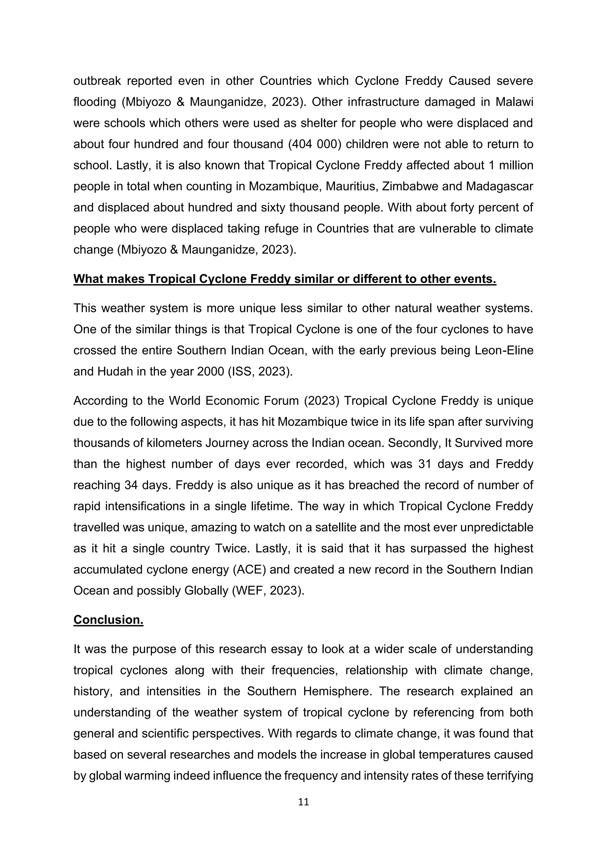 Understanding Cyclones. Cyclone Freddy being of interest | PDF