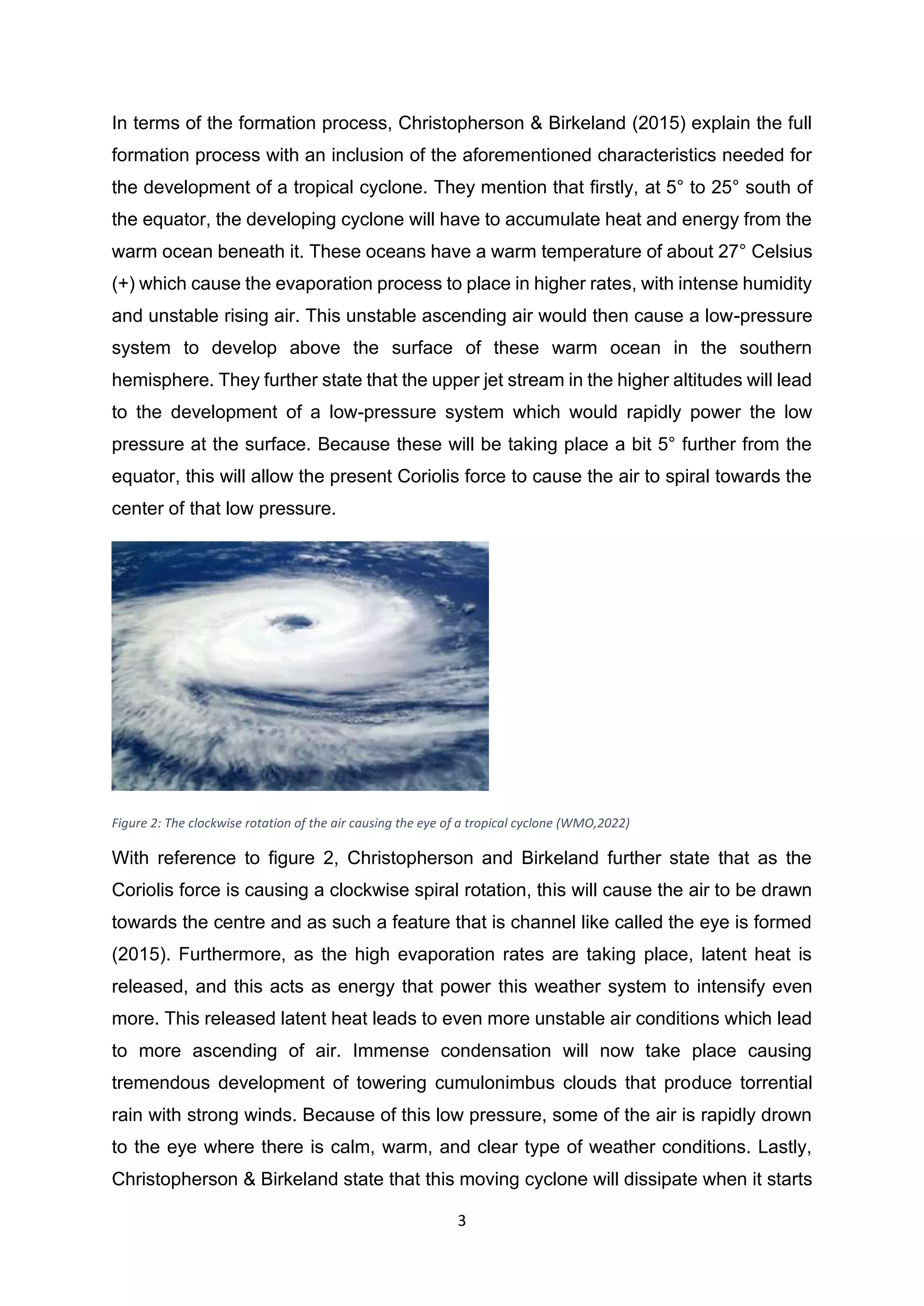Understanding Cyclones. Cyclone Freddy being of interest | PDF