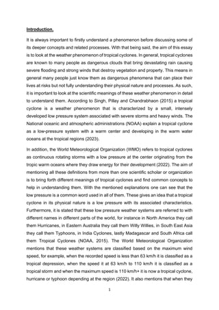 Understanding Cyclones. Cyclone Freddy being of interest | PDF ...