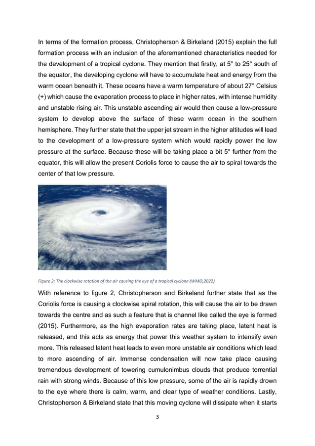 Understanding Cyclones. Cyclone Freddy being of interest | PDF ...