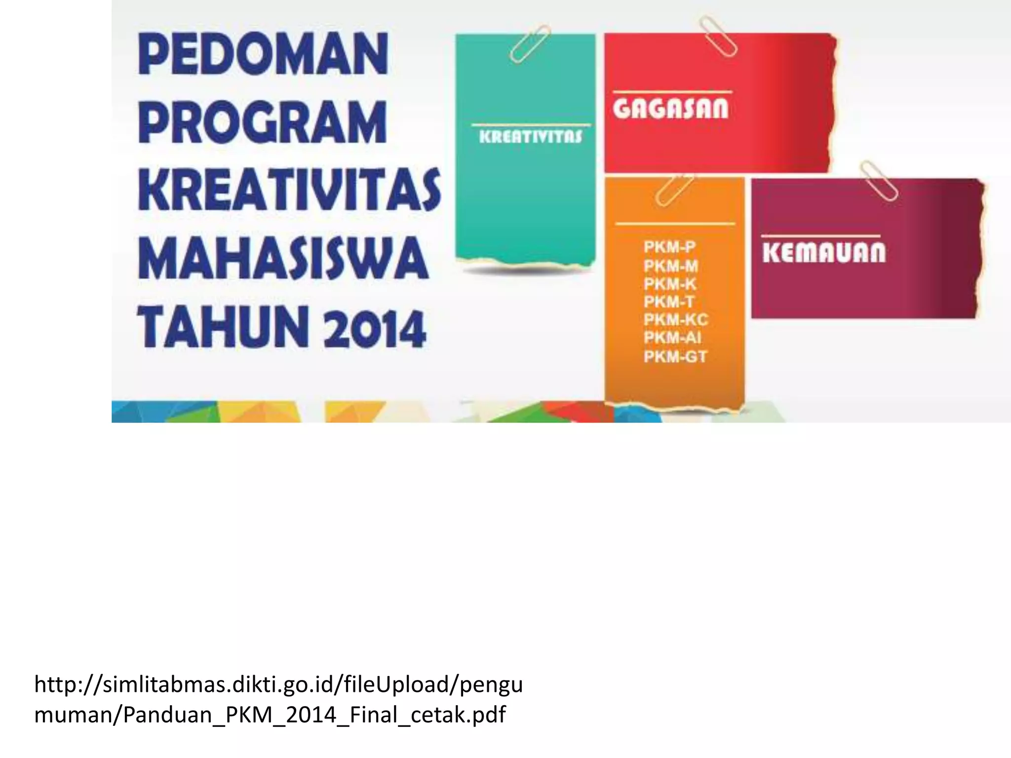 Berhasil Menulis PKM GT | PPT