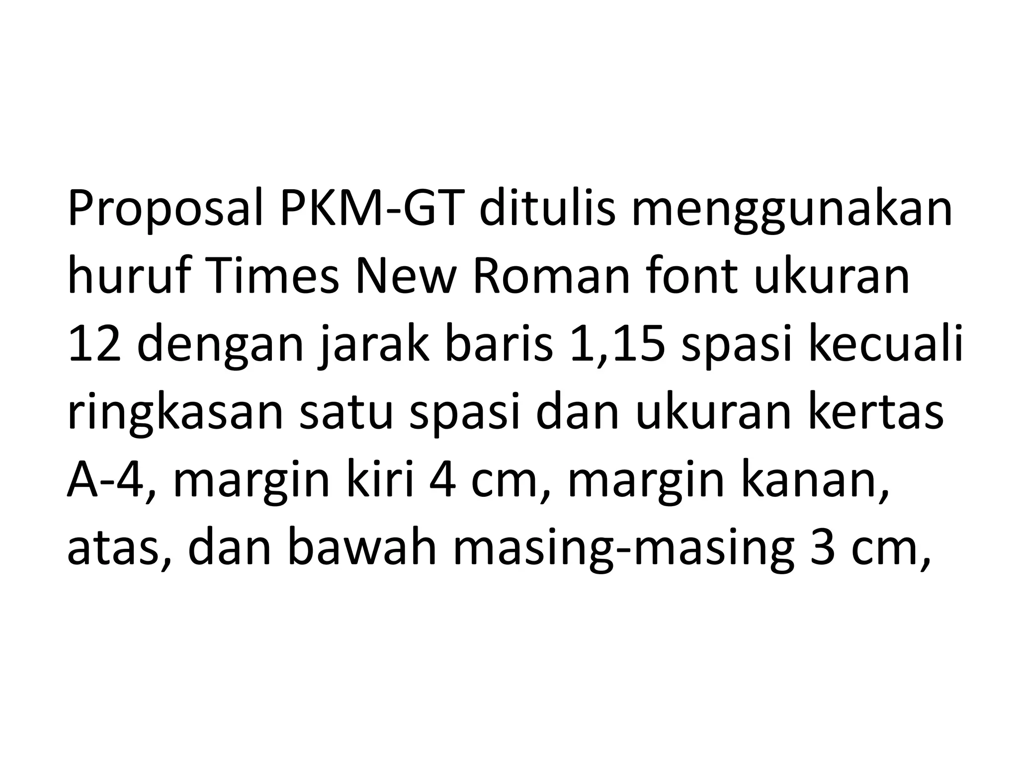 Berhasil Menulis PKM GT | PPT