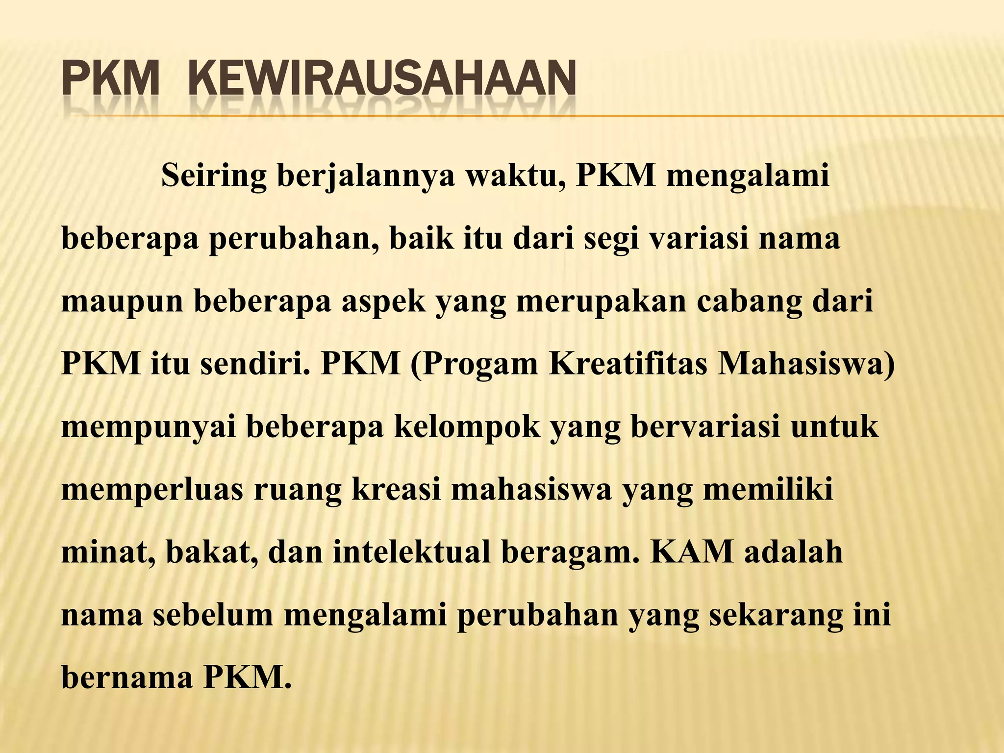 Pkm kewirausahaan | PPTX