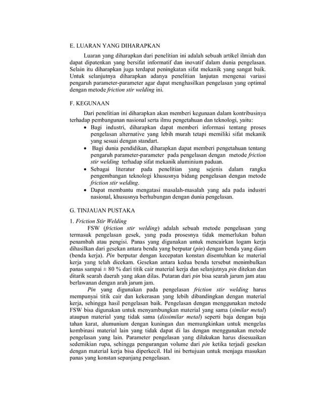 Contoh proposal PKM-P | PDF
