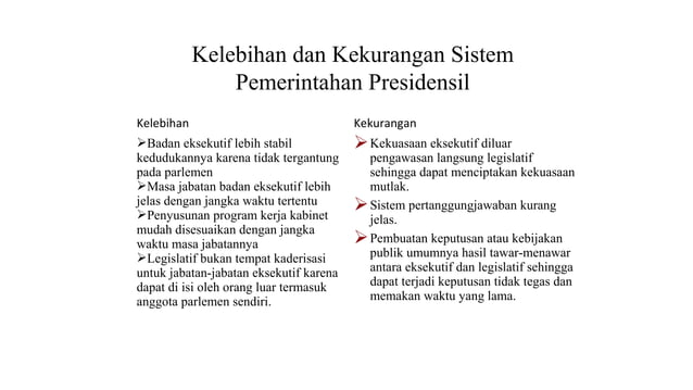 Ppt Sistem Pemerintahan Indonesia 