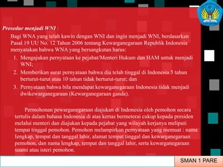 Warga Negara Indonesia | PPTX