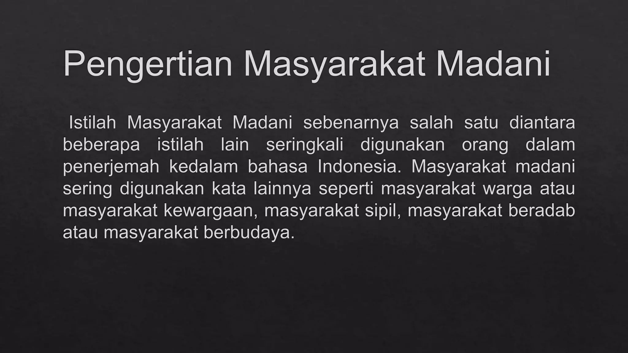 PPT Masyarakat Madani | PPTX