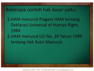 Hak Asasi Manusia | PPTX