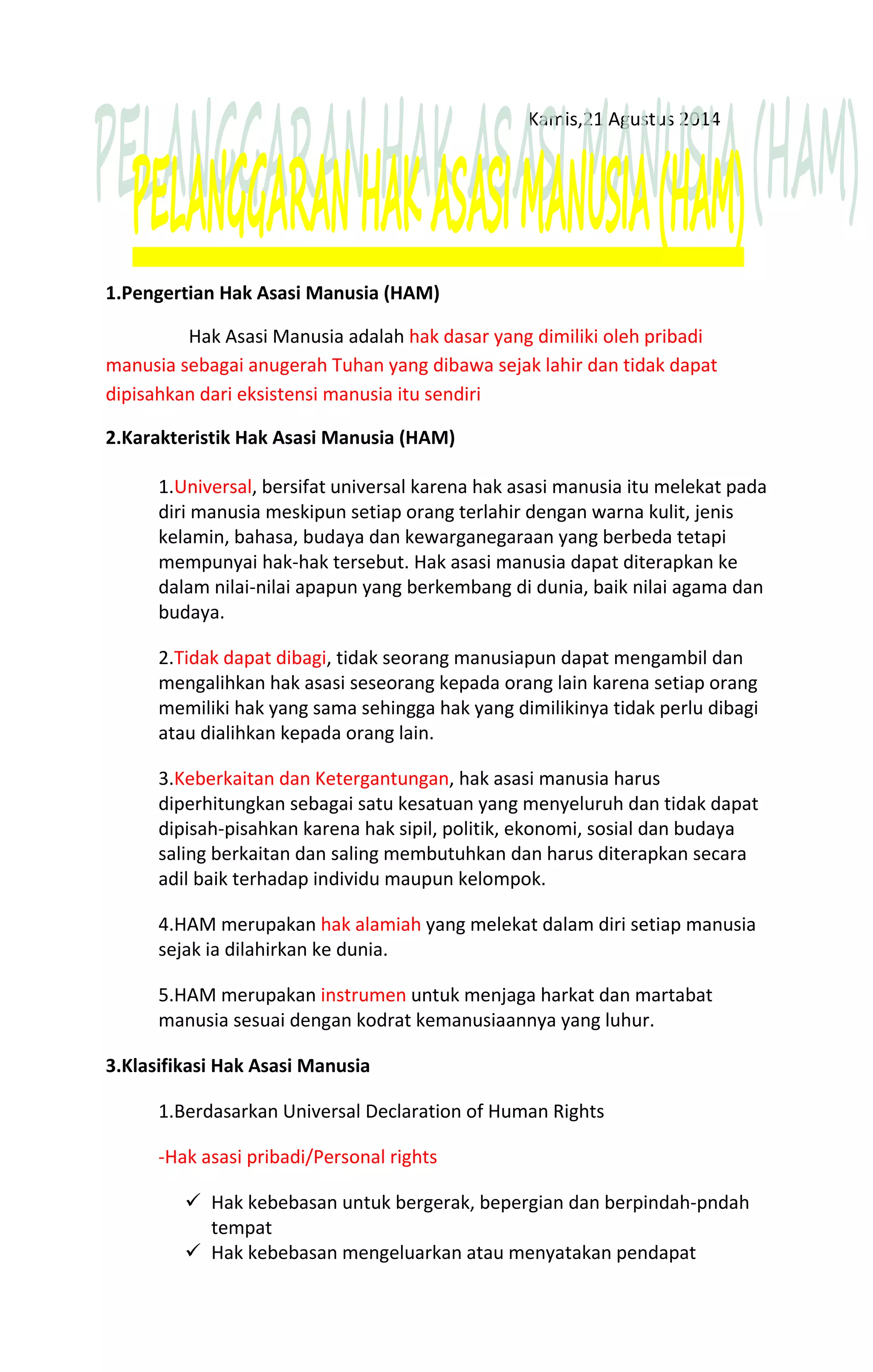 Pkn assignment ham | PDF