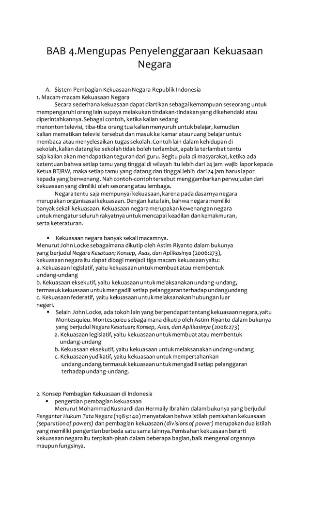 ringkasan materi bab 4 beserta tugas mandiri | PDF