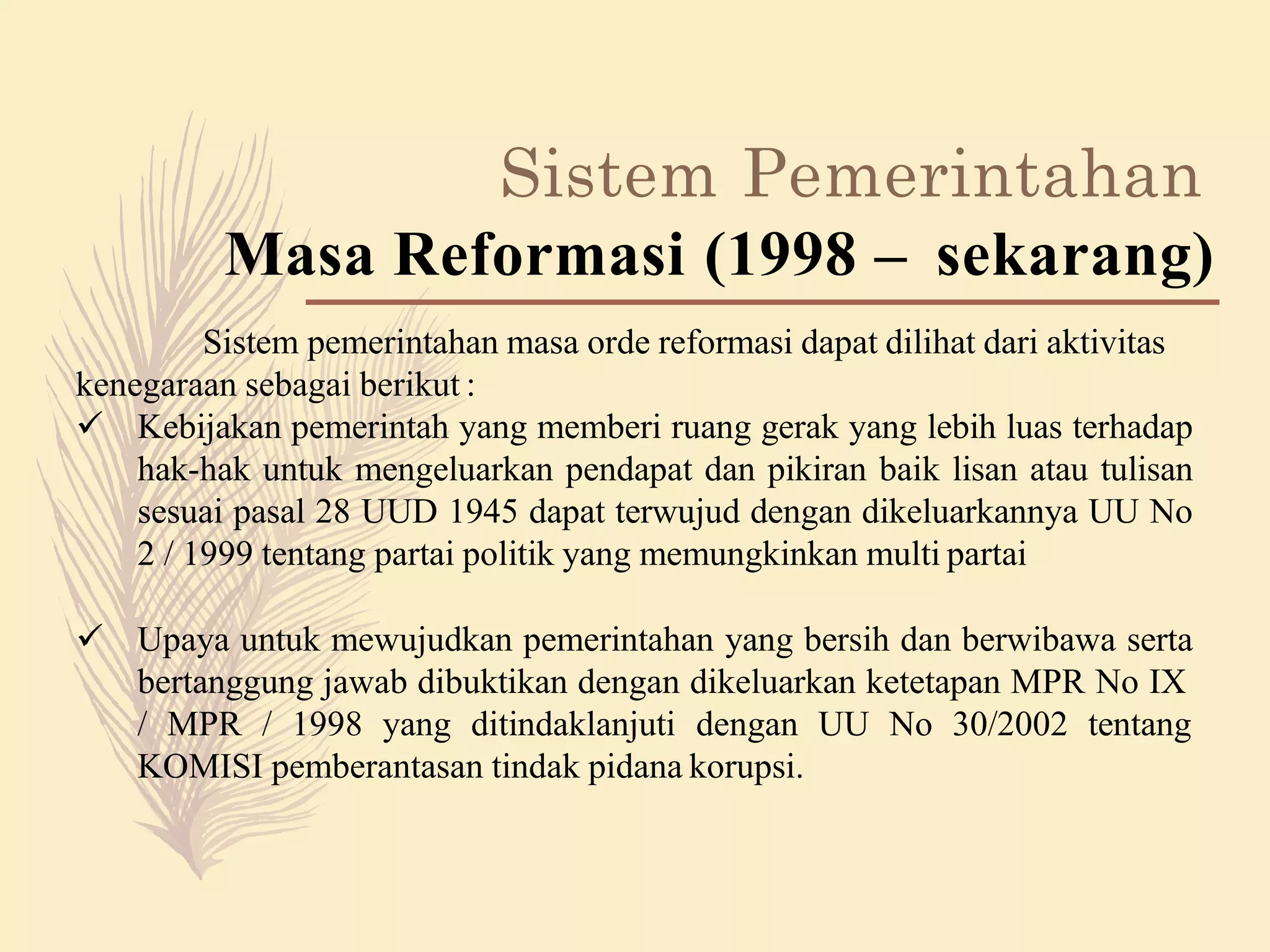 Pendidikan Kewarganegaraan - Demokrasi Pancasila Era Reformasi 1998 ...