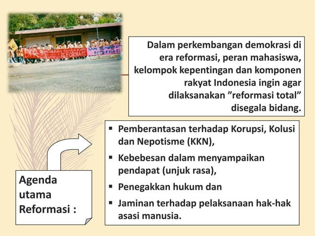 Pendidikan Kewarganegaraan - Demokrasi Pancasila Era Reformasi 1998-sekarang | PPTX