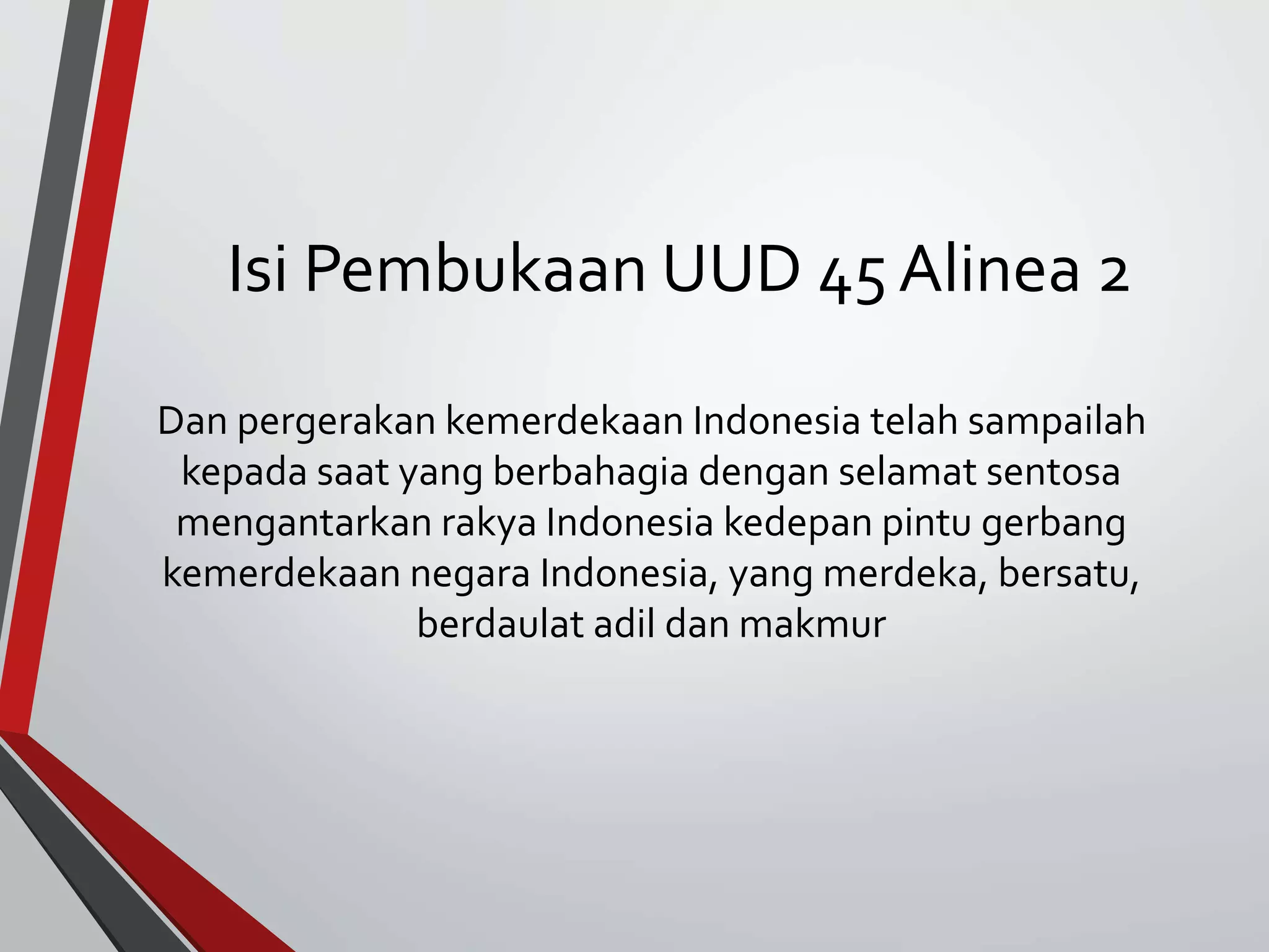 Intisari pembukaan uud 45 | PPTX