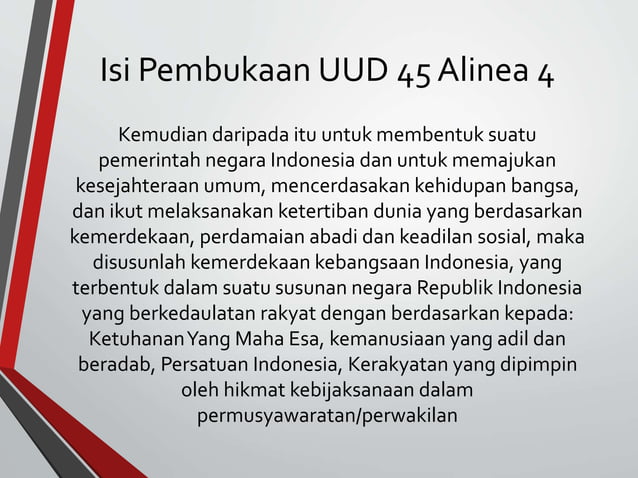 Intisari pembukaan uud 45 | PPTX