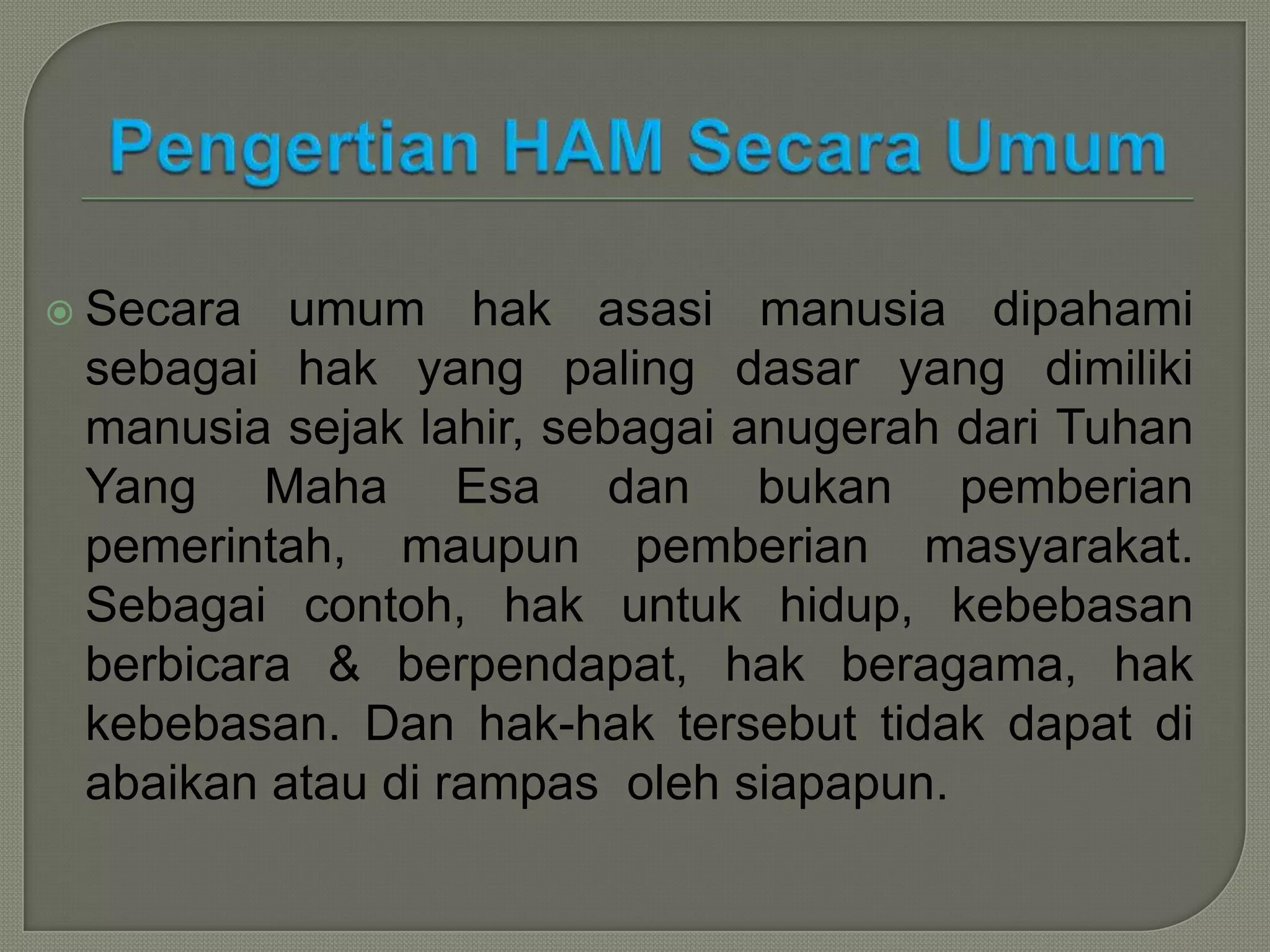 konsep hak, HAM dan kewajiban dalam UUD 45 | PPT