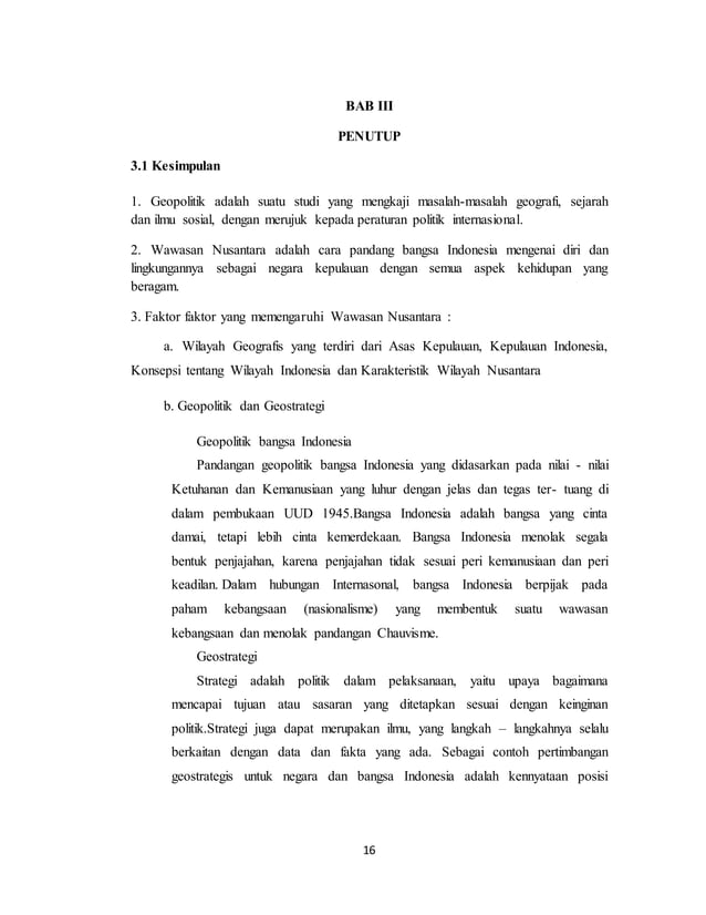 Pkn kel 6_revisi_geopolitik | PDF