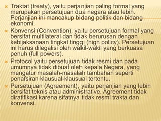 Proses Pembuatan Perjanjian Internasional | PPTX