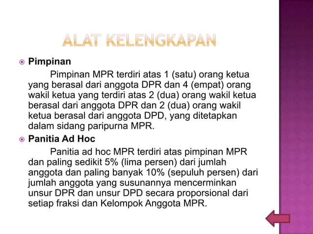 Presentasi tentang MPR | PPTX