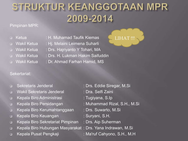 Presentasi tentang MPR | PPTX