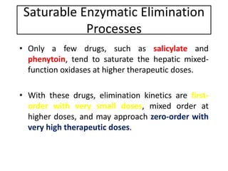 Non linear Pharmacokinetics | PDF