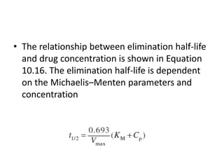 Non linear Pharmacokinetics | PDF