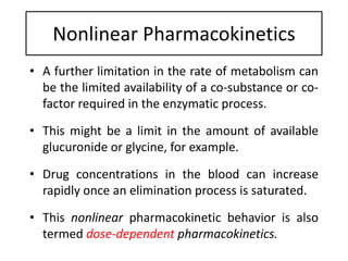 Non linear Pharmacokinetics | PDF