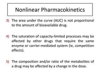 Non linear Pharmacokinetics | PDF