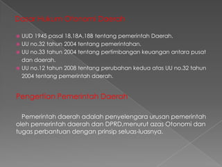 otonomi daerah | PPT
