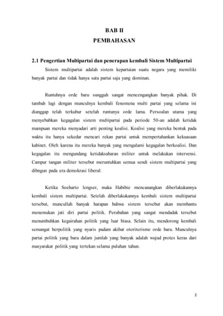 Makalah Pkn multipartai | DOCX