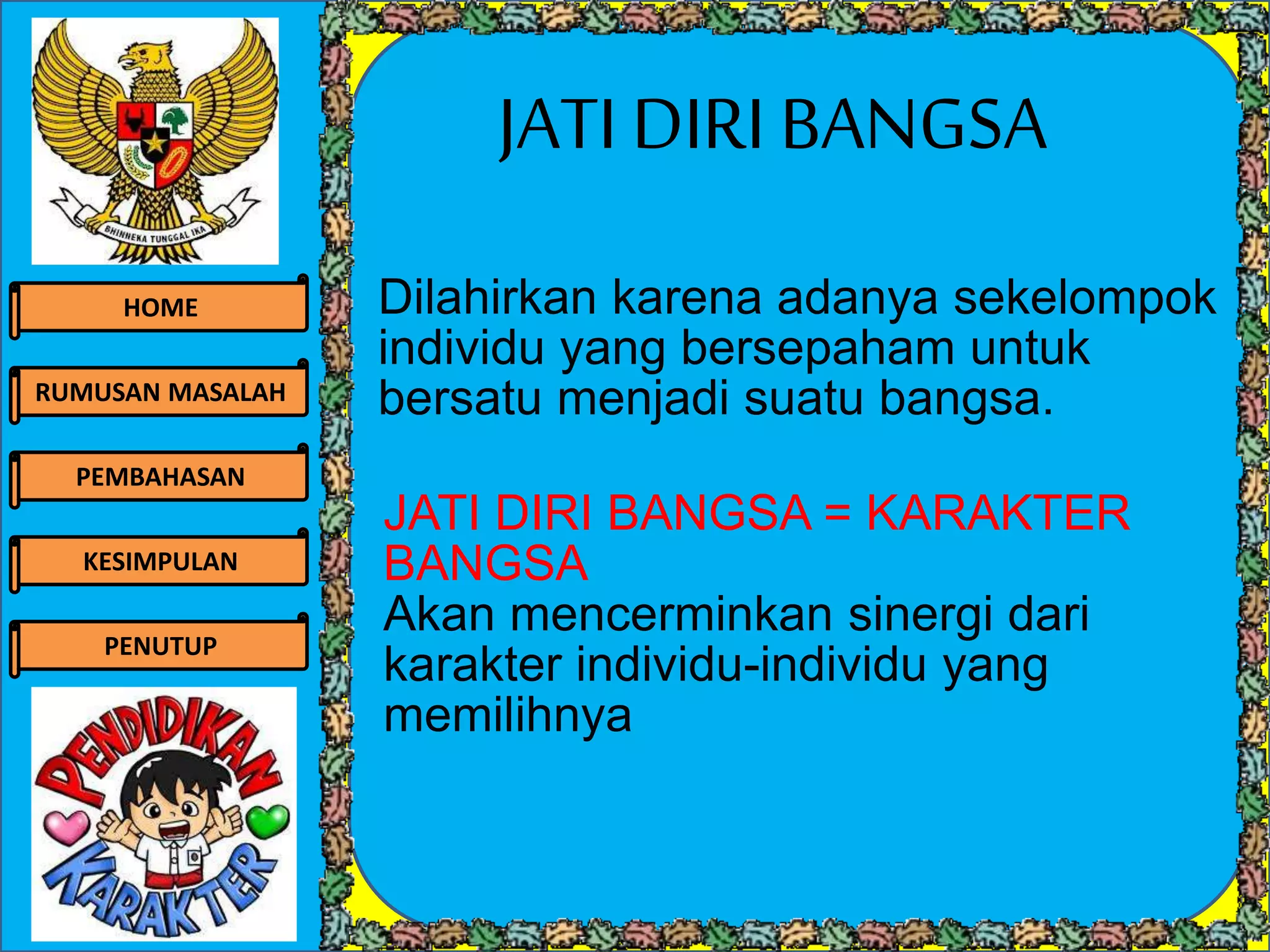 Membangun Generasi muda yang berkarakter pancasila | PPTX