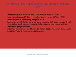PKN - PENEGAKAN HAM DI INDONESIA | PPT