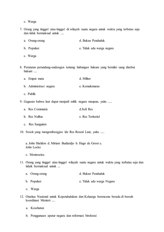 Pkn x soal uts fix | PDF