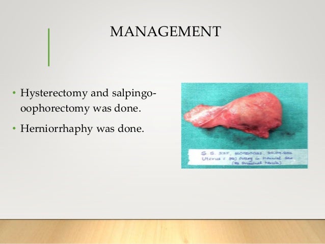 Female inguinal hernia - case presentation